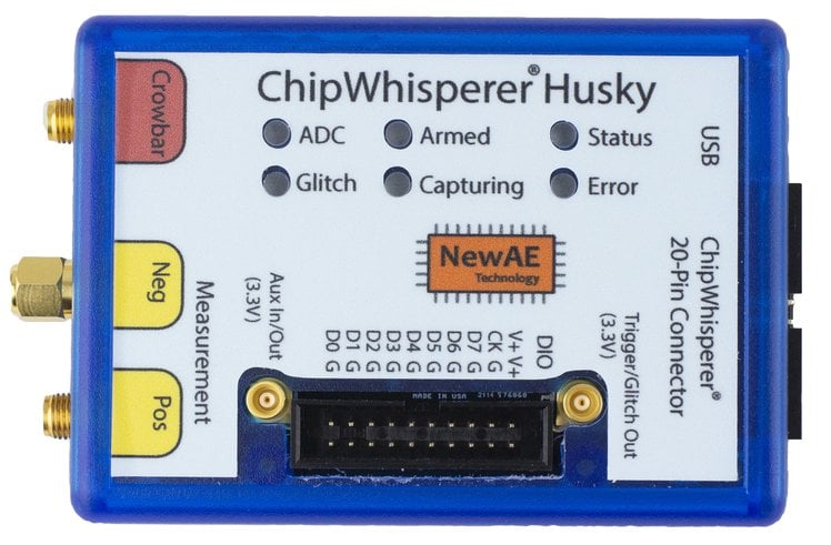 ChipWhisperer Husky: Compact tool for Experimenting with Side-Channel Power Analysis and Fault ...